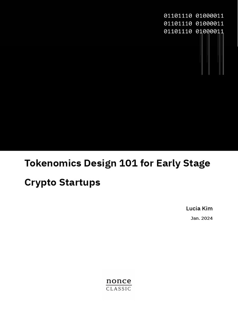 (Nonce Classic) Tokenomics Design 101 For Early Stage Crypto Startups | PDF | Cryptocurrency ...