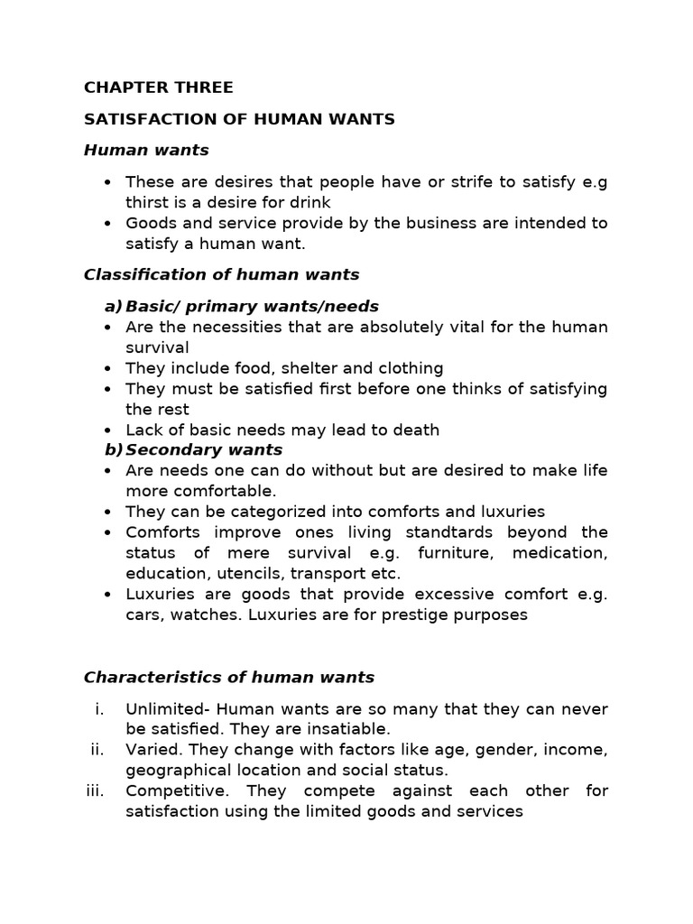 Understanding Human Wants and Resources | PDF | Goods | Economies
