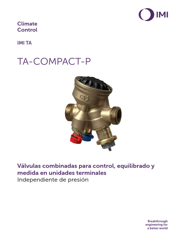 Ficha Tecnica - VAV EQUILIBRADO Y CONTROL - TA-COMPACT-P | PDF ...