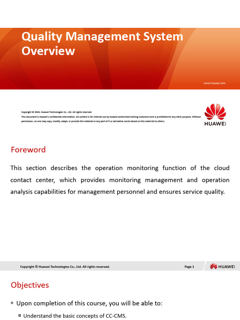 04 Contact Center Call-Quality Management System Introduction ...