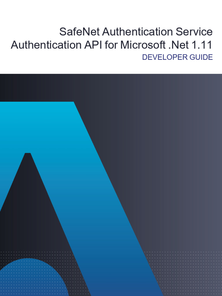 007-012398-002 SAS 1.11 Developer Guide Authentication API For MSDotNet RevG | PDF | Windows ...