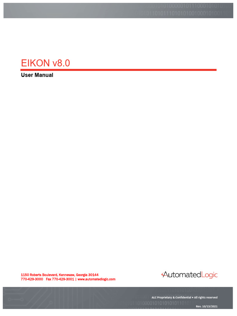 EIKON v8.0 User Manual | PDF | Software | Computing