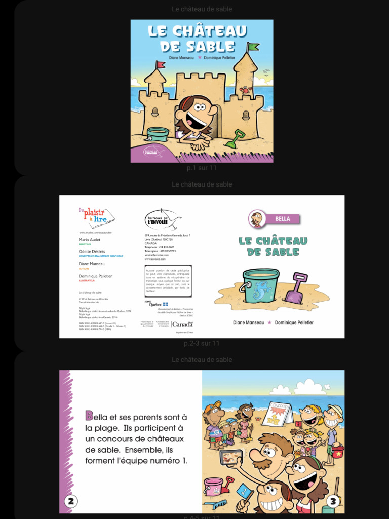 Fin de CP Le Château de Sable | PDF