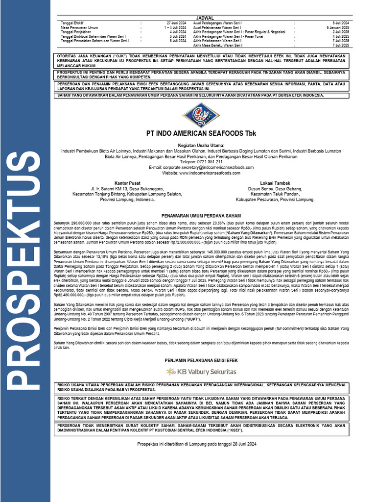 28 Isea Prospektus Ipo 2024 | PDF