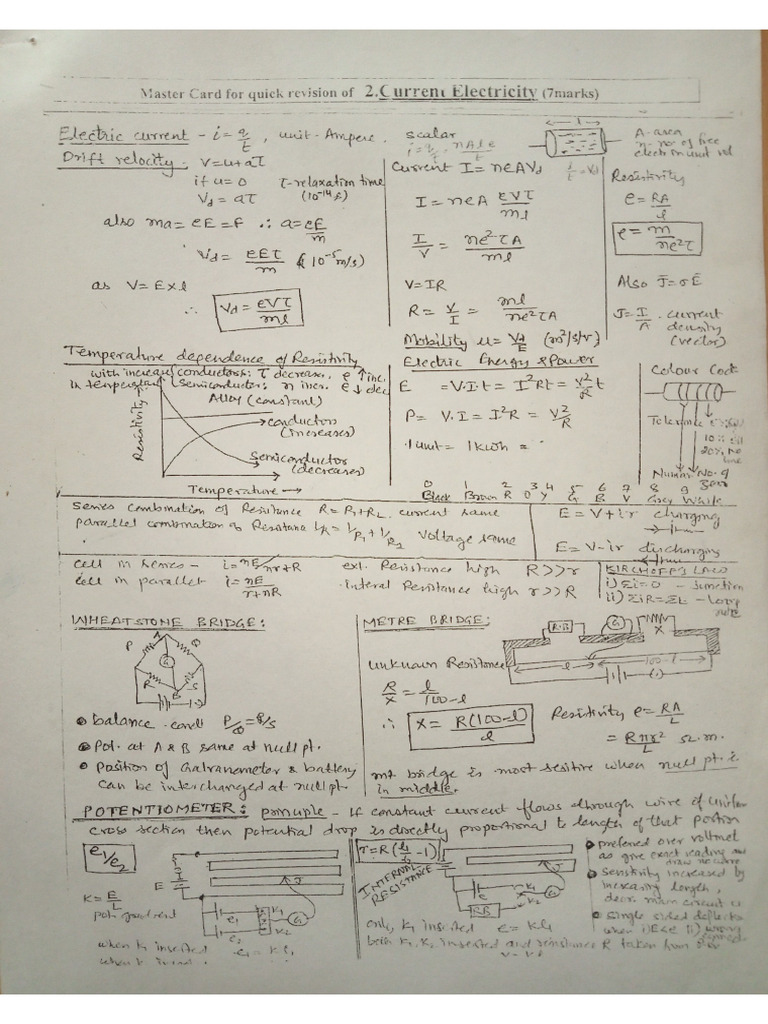 PROTON CLASSES Class 12 Physics Notes | PDF