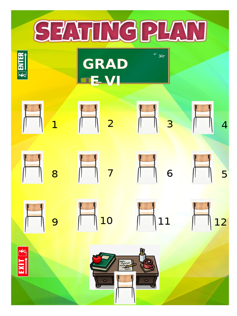 Seat-Plan Grade 6-FINAL 2022-2023 | PDF
