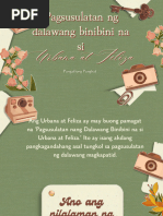 Pagsusulatan Nang Dalauang Binibini Na Si Urbana at Ni Feliza | PDF