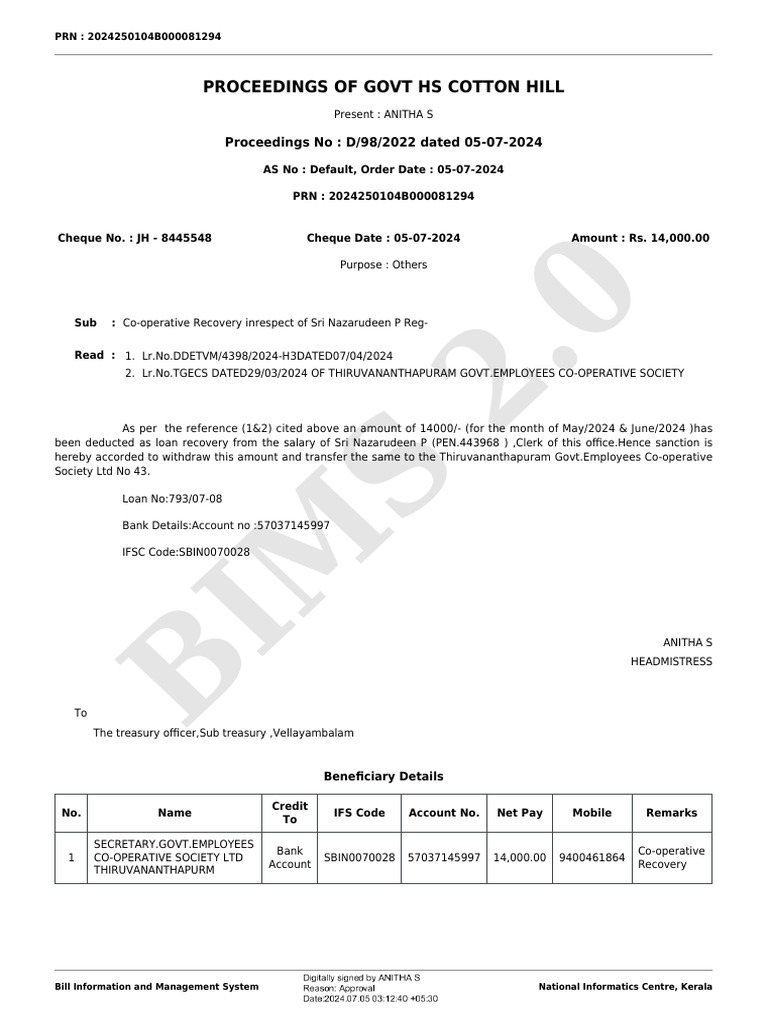 2024250104B000081294 Signedfinal | PDF | Private Sector | Personal Finance