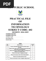PRACTICAL FILE, Information Technology 402, 2022-23 | PDF | Computing ...