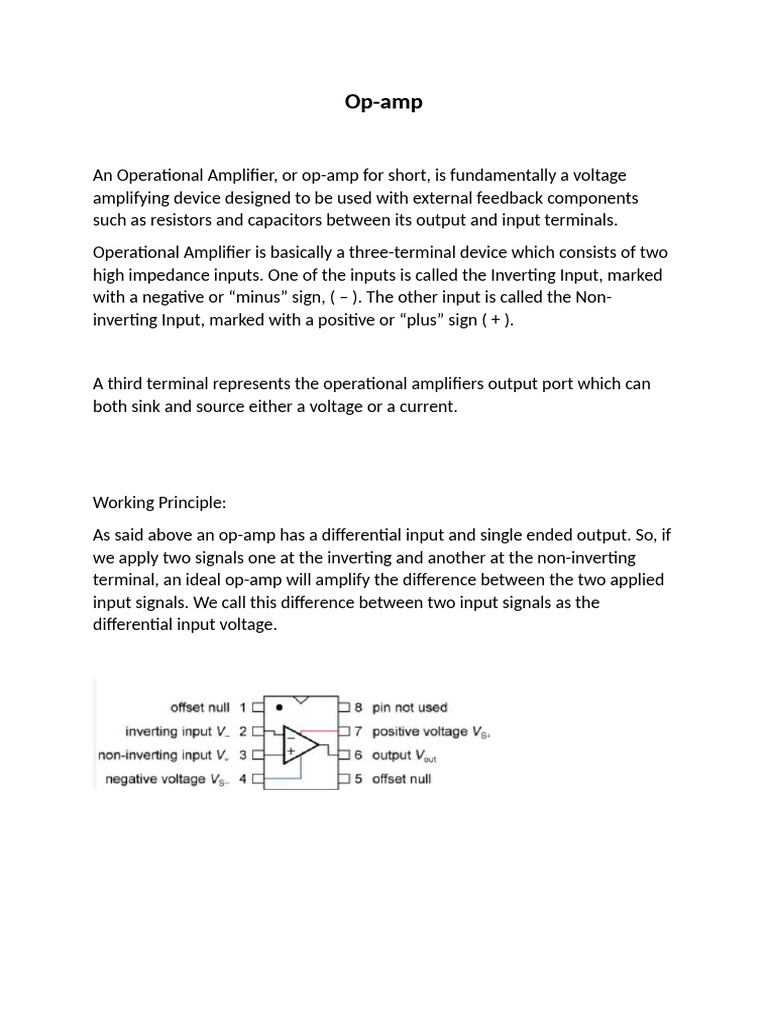 Opamp | PDF