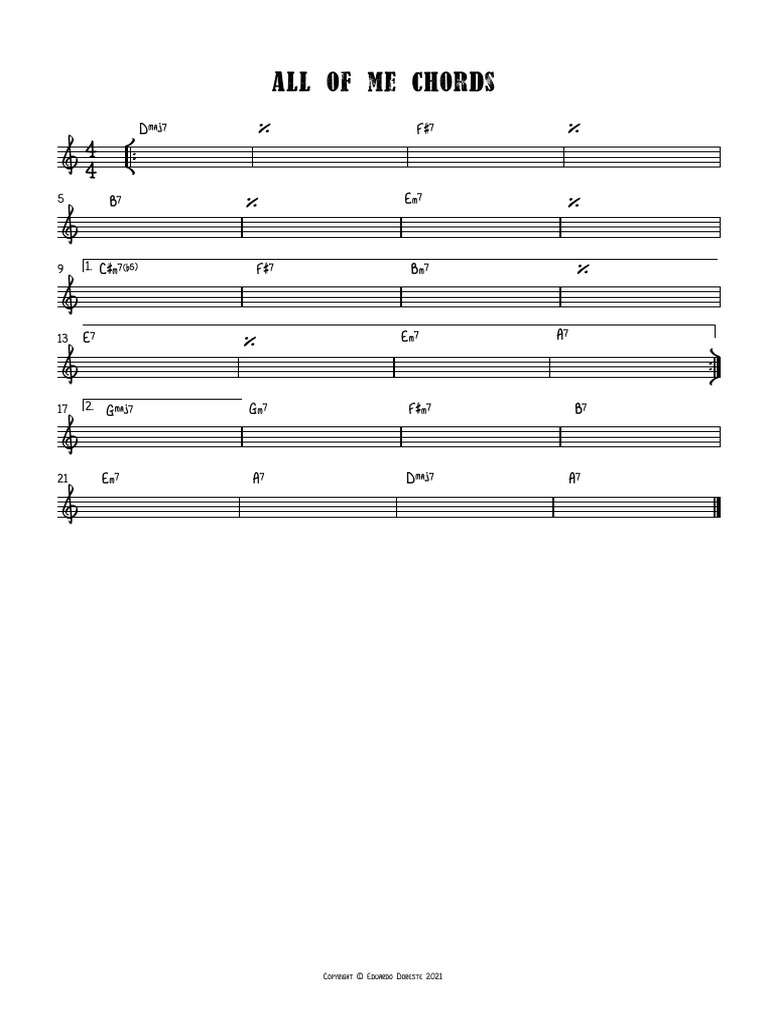 All of Me Chords | PDF