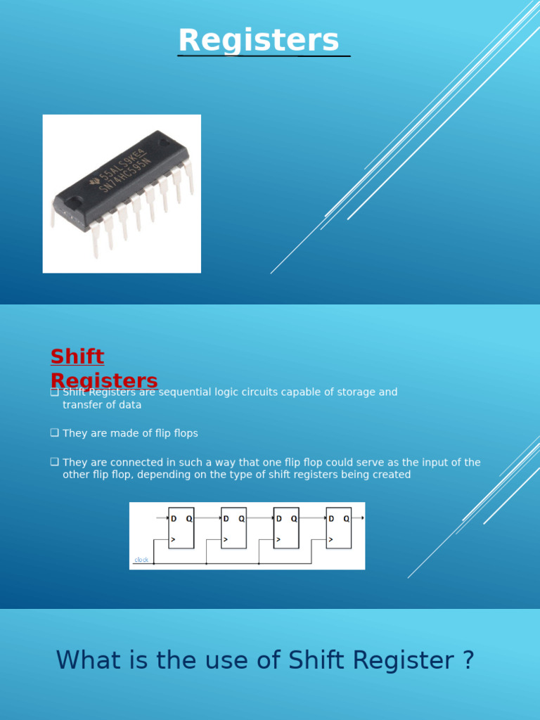 Shift Registers: Types and Uses | PDF | Information And Communications ...