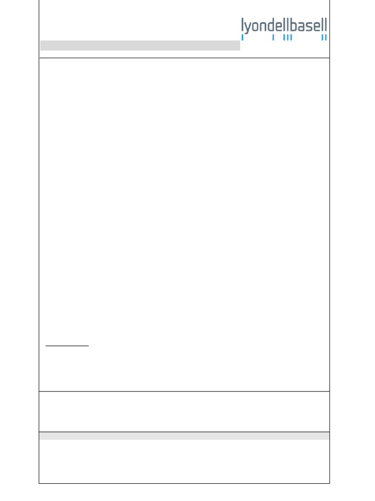 MSDS - Lyondellbasell Hifax RC TRC 2315P E C11544 - 2022 - EN - EU ...