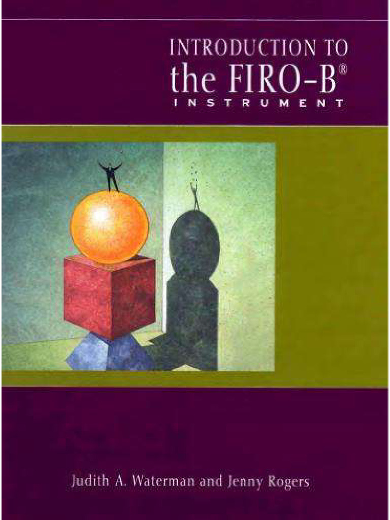 FIRO B Interpretation Manual | PDF | Behavior | Leadership