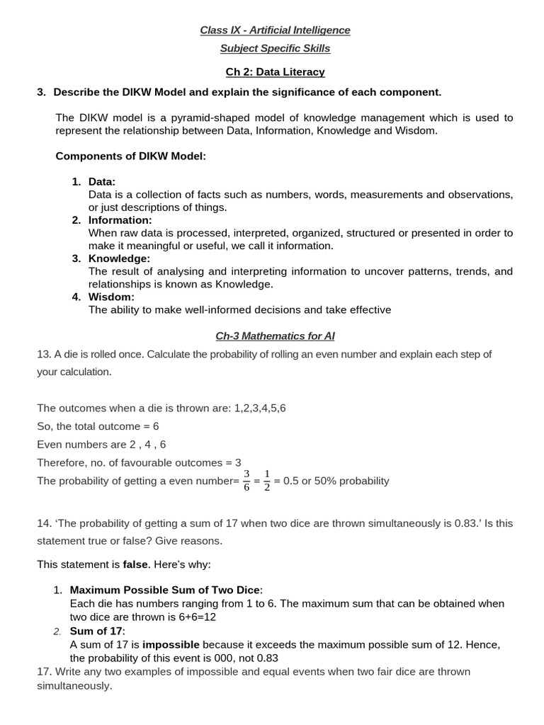 Math For AI Exercise Problems | PDF | Probability | Artificial Intelligence