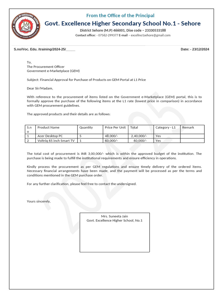 FInancial Approval | PDF