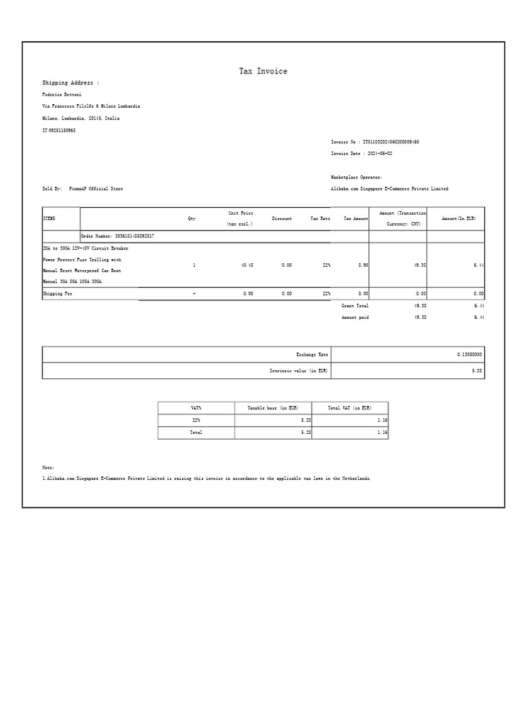 Giu'24 - AE Breaker | PDF | Value Added Tax | Invoice