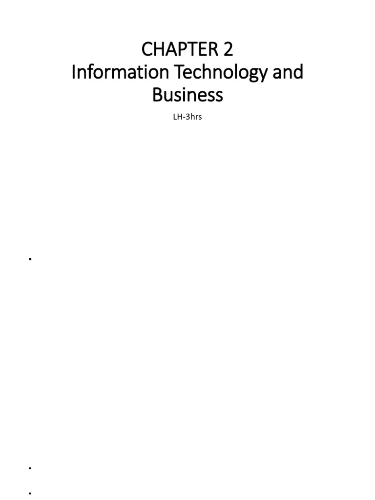 Unit 2 Information Technology and Business | PDF | Decision Support System | Computer Network
