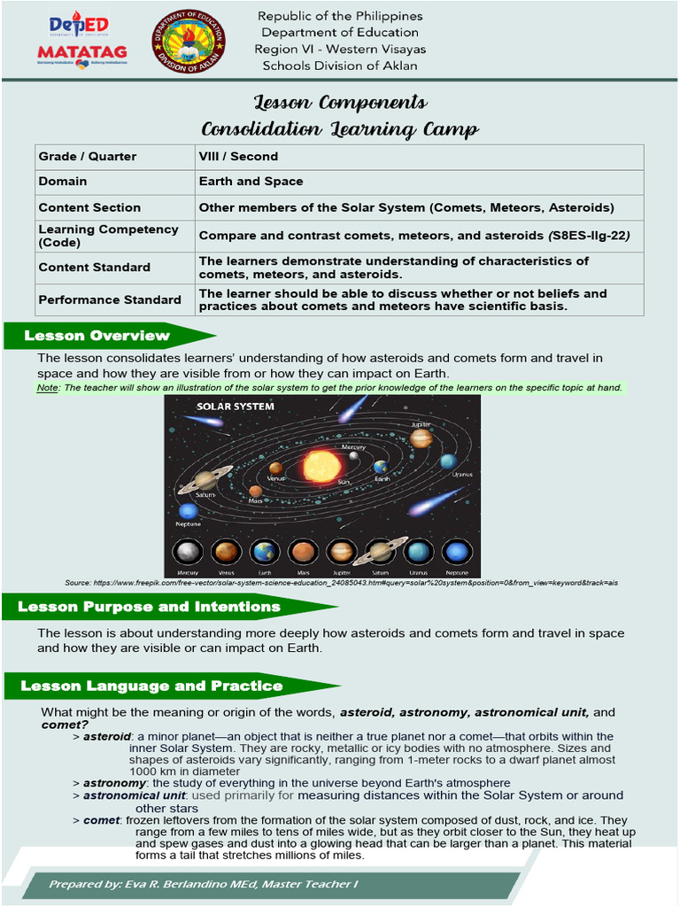 Understanding Comets, Meteors, Asteroids | PDF | Meteoroid | Solar System