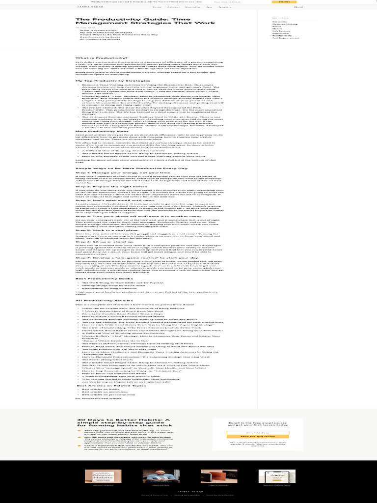 The Productivity Guide_ My Best Productivity and Time-Management Tips | PDF | Time Management ...