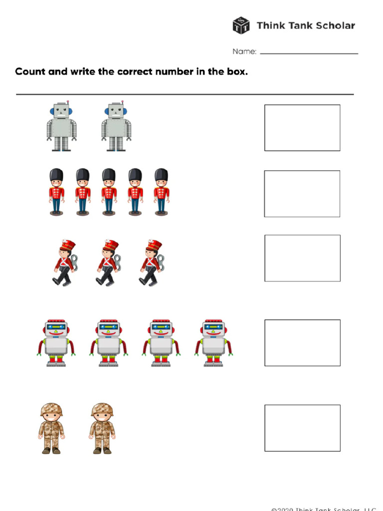 free-preschool-count-and-numbers-worksheet-1-to-5 | PDF