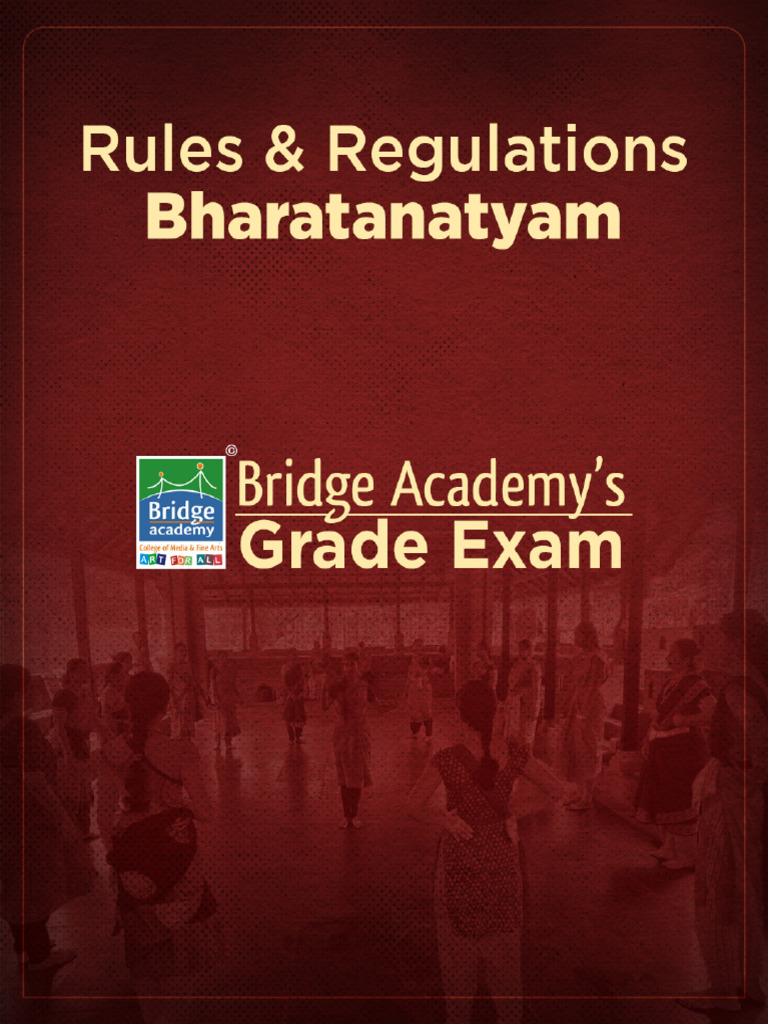 Bharatanatyam Rules Regulations PDF 2024 | PDF