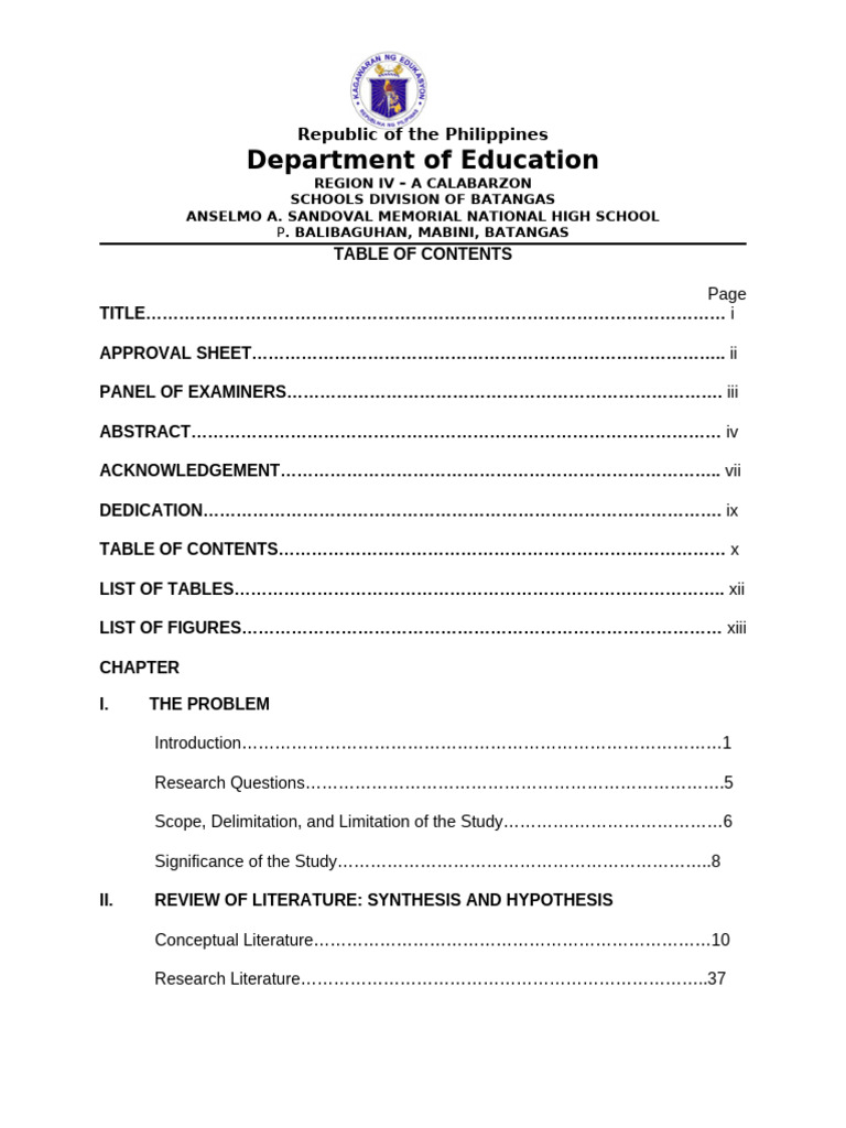 TABLE OF CONTENTS | PDF | Methodology | Science