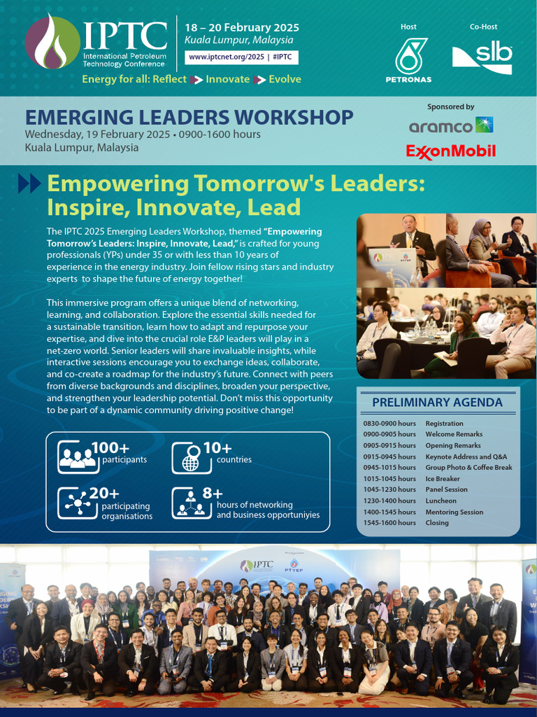 IPTC 2025 Emerging Leaders Workshop Brochure | PDF