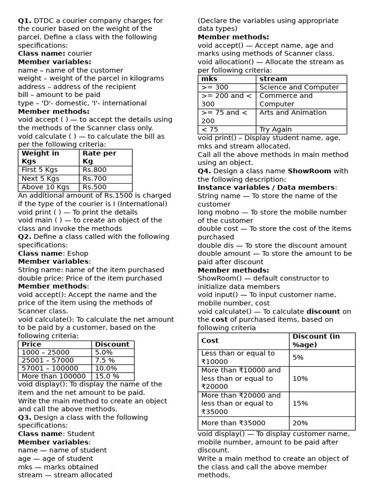 Constructor and Functions Based Programs | PDF | Constructor (Object Oriented Programming ...