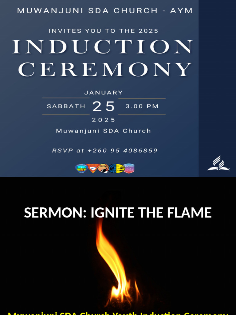 Ignite the Flame: Youth Induction Sermon | PDF | Prayer | Disciplines