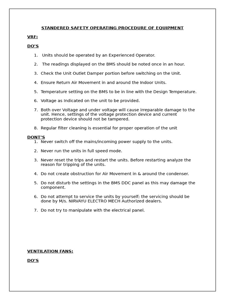 Operation Procedure | PDF