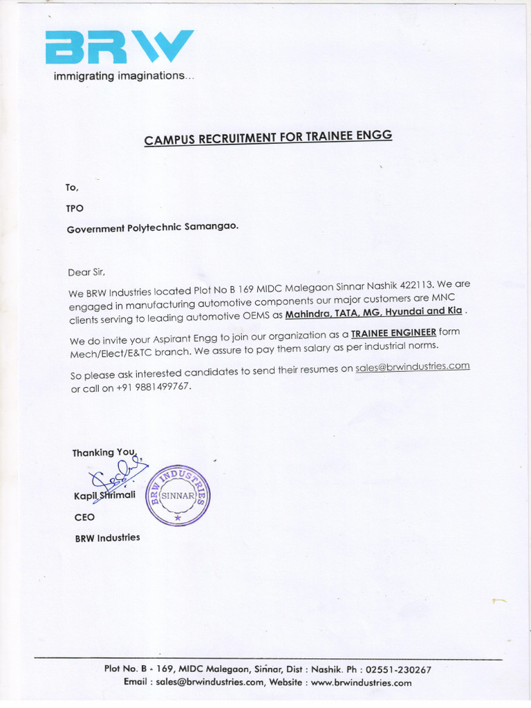 Campus Letter | PDF