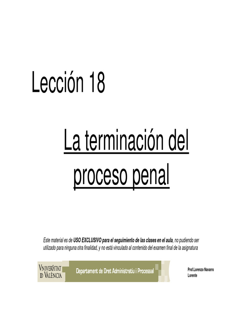 Terminación del Proceso Penal y Sentencias | PDF | Castigos | Ley procesal