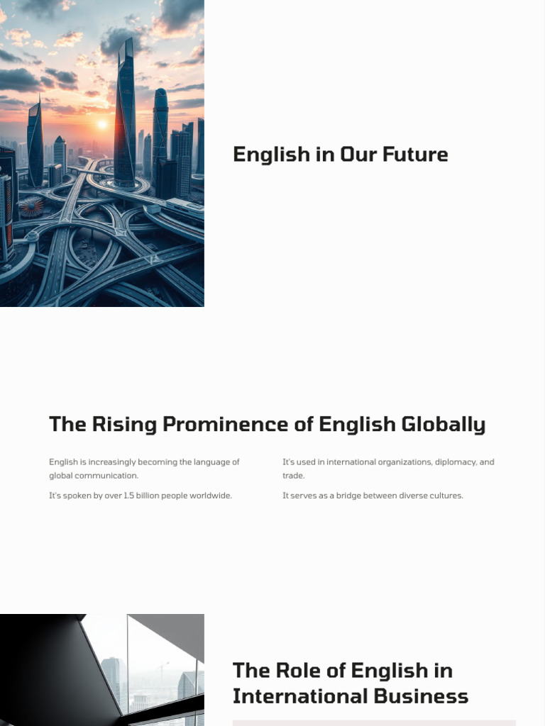 Тема English in Our Future | PDF | English Language | Multilingualism
