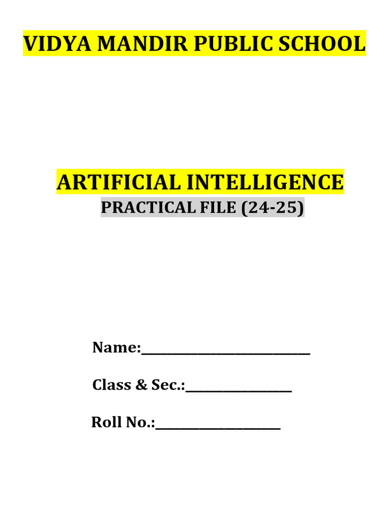 IX_AI_PRACTICAL FILE (24-25) | PDF | Area | Length