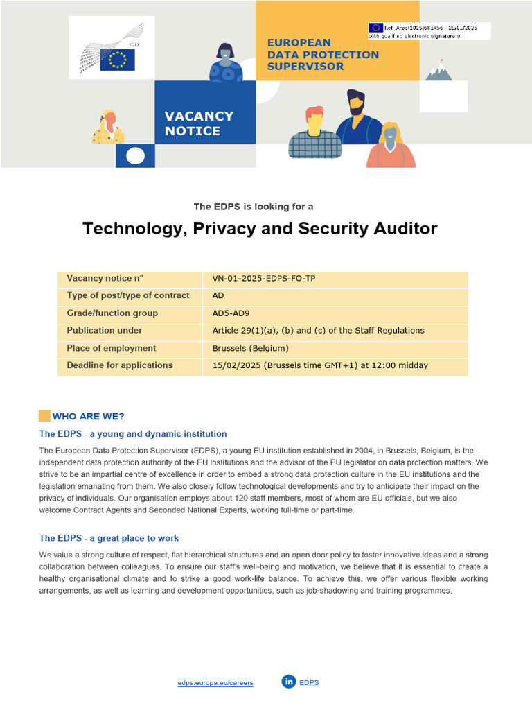 Signed VN Edps TP 01 2025 TP Fo en | PDF | Audit