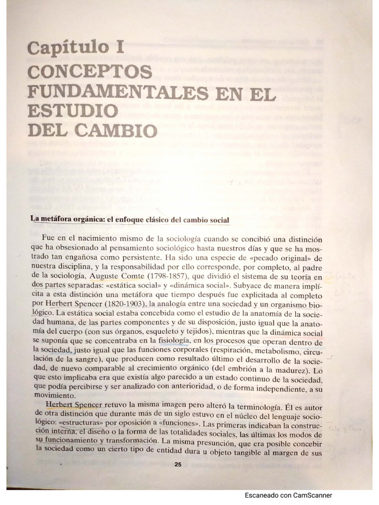 Conceptos Fundamentales en El Estudio Del Cambio. | PDF