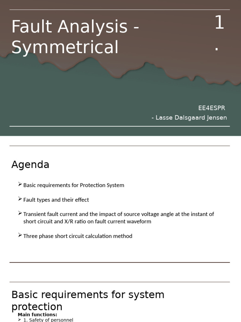 Fault Analysis - Symmetrical | PDF | Electrical Impedance | Electrical Network