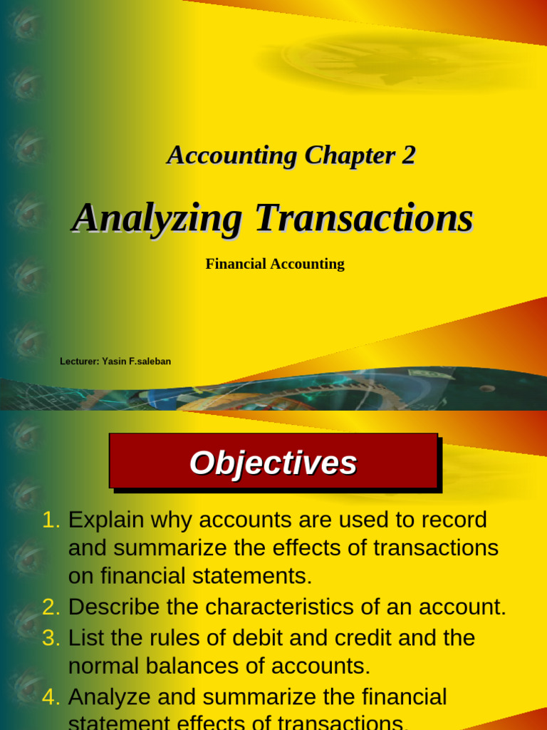 Analyzing Accounting Transactions | PDF | Debits And Credits | Equity (Finance)