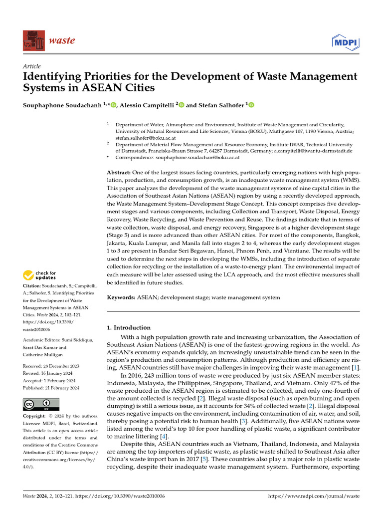 waste-02-00006 | PDF | Waste Management | Life Cycle Assessment