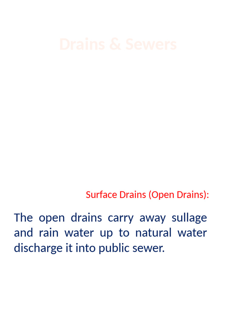 Drains and Sewers Unit 7 | PDF | Sanitary Sewer | Environmental Engineering