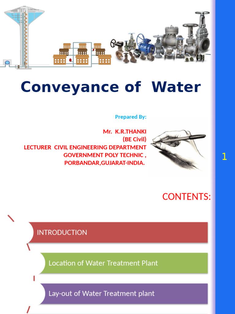 Conveyance of Water K R Thanki | PDF | Pipe (Fluid Conveyance) | Valve