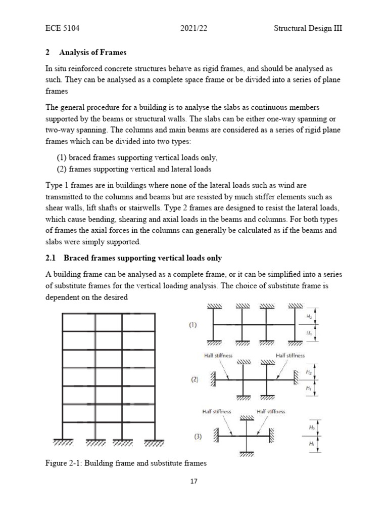 Structural Design III - Frame Analysis | PDF | Beam (Structure) | Bending