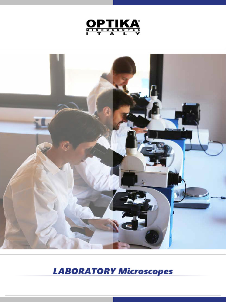 OPTIKA Microscopy Catalog - Laboratory - LR | PDF | Microscopy | Microscope