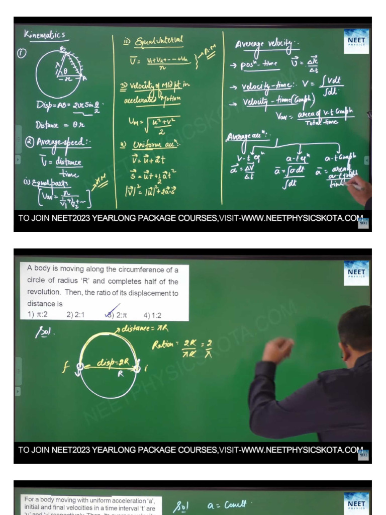 Kinematics - 220604 - 193738 | PDF | Kinematics | Acceleration