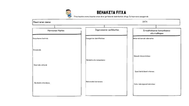 Behaketa Fitxa | PDF