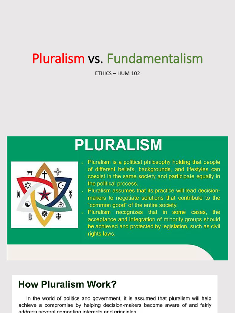 Pluralism and Fundamentalism | PDF