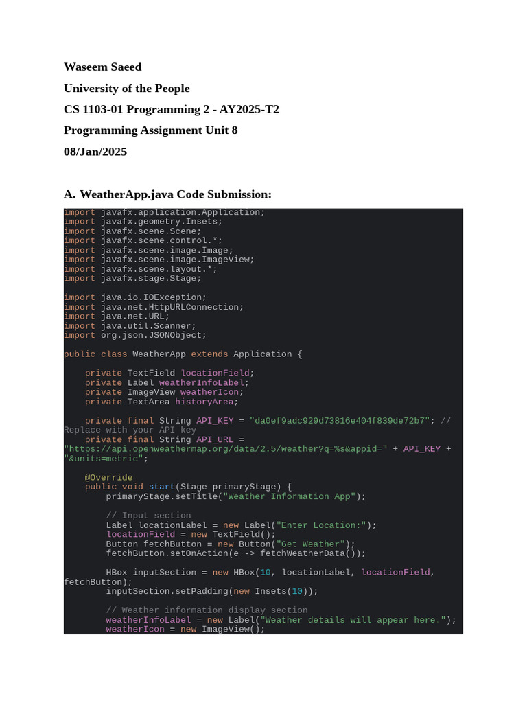 Programming Assignment Unit 8 Submission1 Pdf Icon Computing