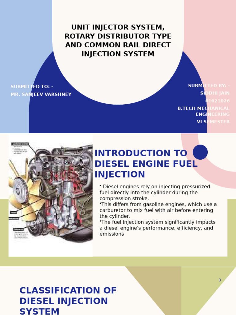 Unit Injector System, Rotary Distributor Type | PDF | Fuel Injection ...