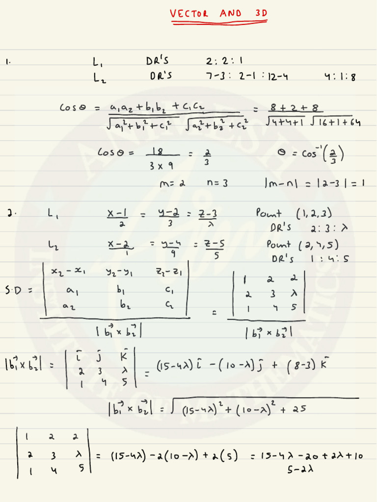 3D Geometry and Derivatives Calculations | PDF